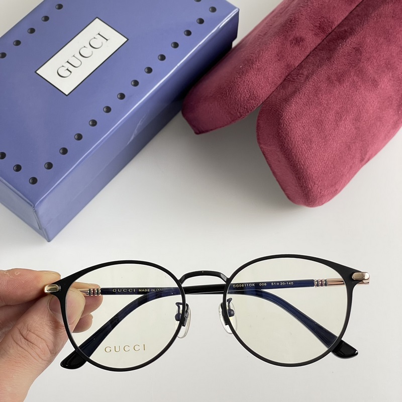 gucci 古家GG0611OK 尺寸：51口20-140 搭配鏡框 配光架