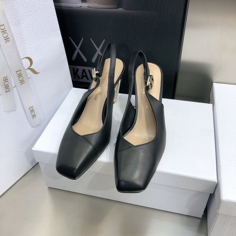 Dior 迪奧202早春新款 Rhodes 系列異型跟後空女涼鞋 明星同款C