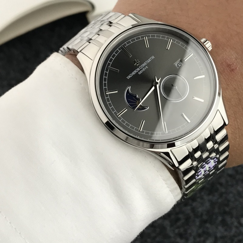 （防水5度，可遊泳江詩丹頓，日月星辰系列，搭載原裝進口8219機芯(0返修0