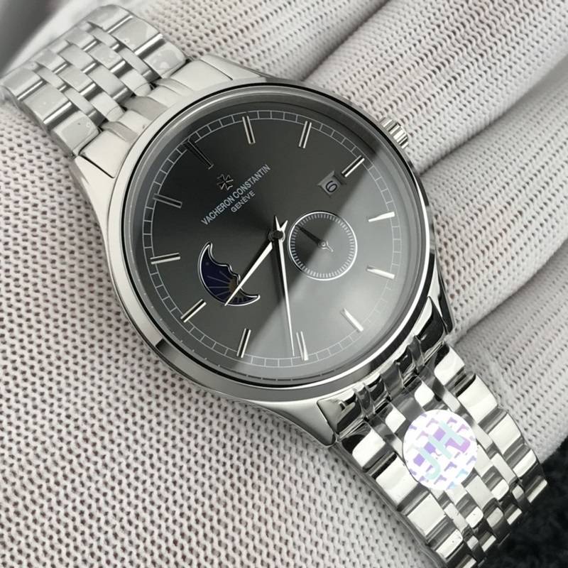 （防水5度，可遊泳江詩丹頓，日月星辰系列，搭載原裝進口8219機芯(0返修0