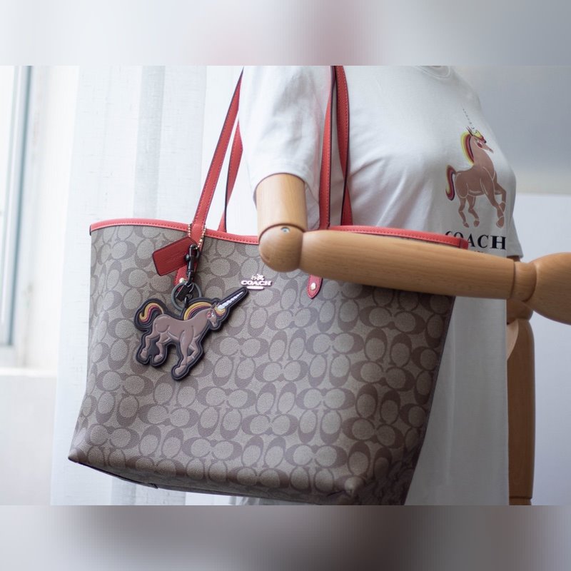 Coach 款號：F36658 女包 女士子母購物袋